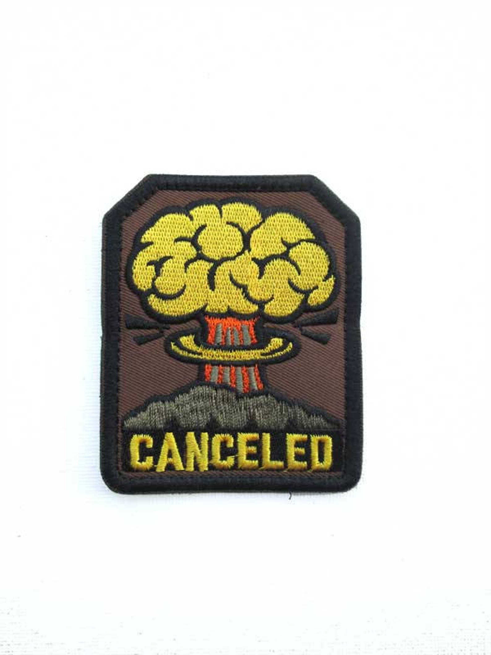 Canceled Nuke Embroidered Patch No Nukes Nuclear Bomb - Etsy