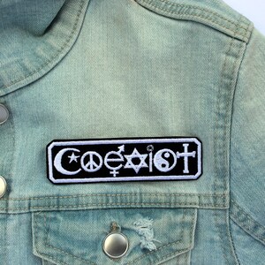 Coexist Embroidered and Iron on Patches for Jackets, Anti ...
