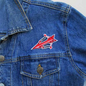 Red Bow and Arrow Patch, Cross Bow Patch, Cupids Bow, Red Arrow Patch ...