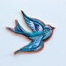 Blue Bird Embroidered Patch Iron on Patches for Jackets Blue Bird of ...