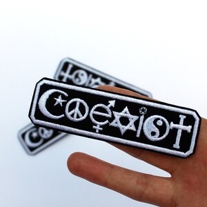 Coexist Embroidered and Iron on Patches for Jackets, Anti ...
