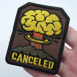 Canceled Nuke Embroidered Patch, No Nukes, Nuclear Bomb, Nuclear Test ...