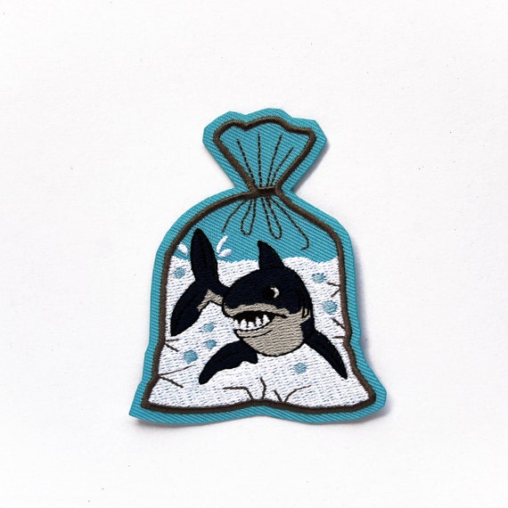 Pet Shark Embroidered Patch Iron on Shark Patch Great White - Etsy