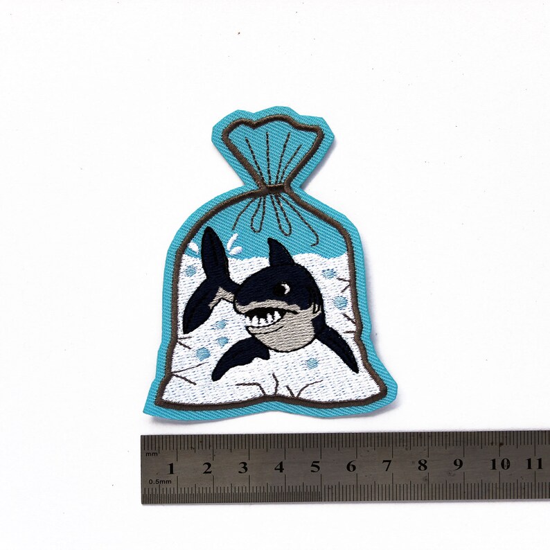 Pet Shark Embroidered Patch Iron on Shark Patch Great White | Etsy