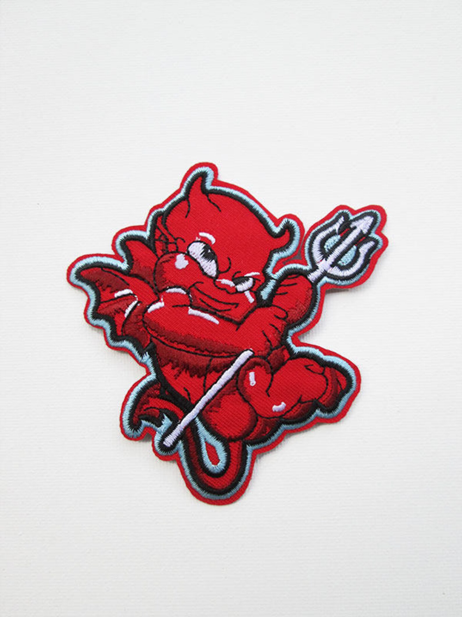 Red Devil Embroidered Patch Iron On Valentine Devil Devil | Etsy