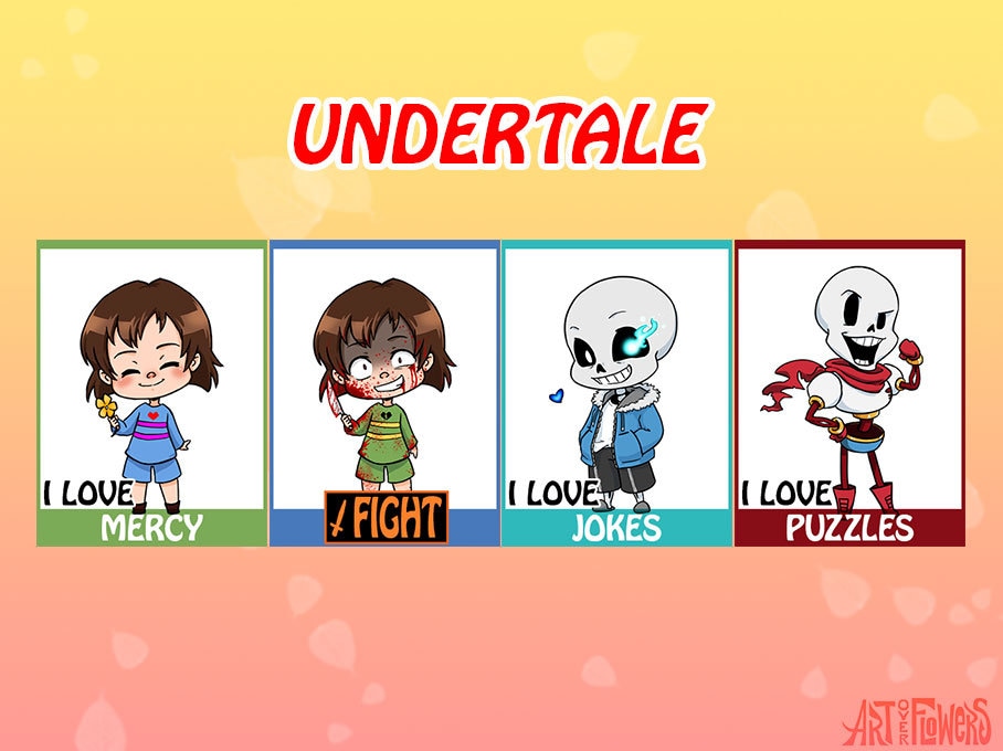 Undertale "i Love" Clip on Badges - Etsy Australia