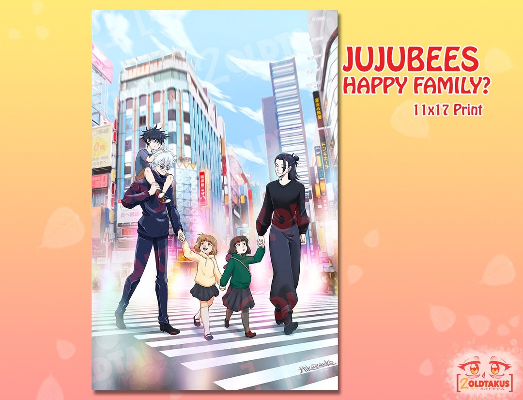 JJK "happy Family Au" - 11x17 Print - Etsy