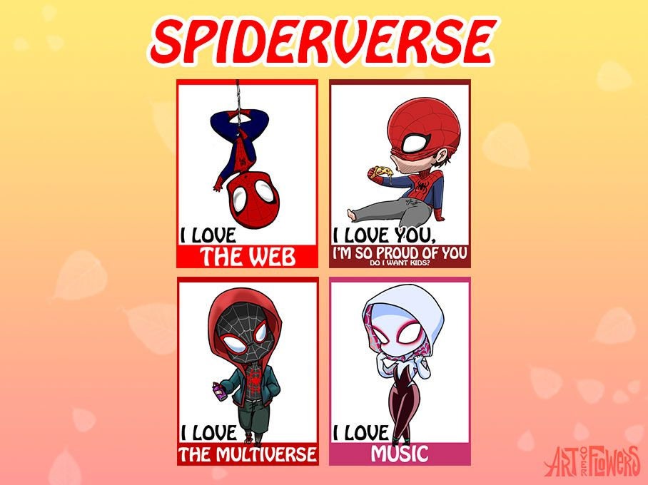 Spiderman / Spiderverse "i Love" Clip on Badges - Etsy