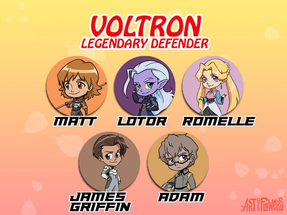 Voltron Emblem 125quot Button Officially Licensed Brand