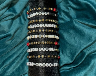 Taylor Swift Reputation Inspired Handmade Eras Tour Beaded Friendship ...