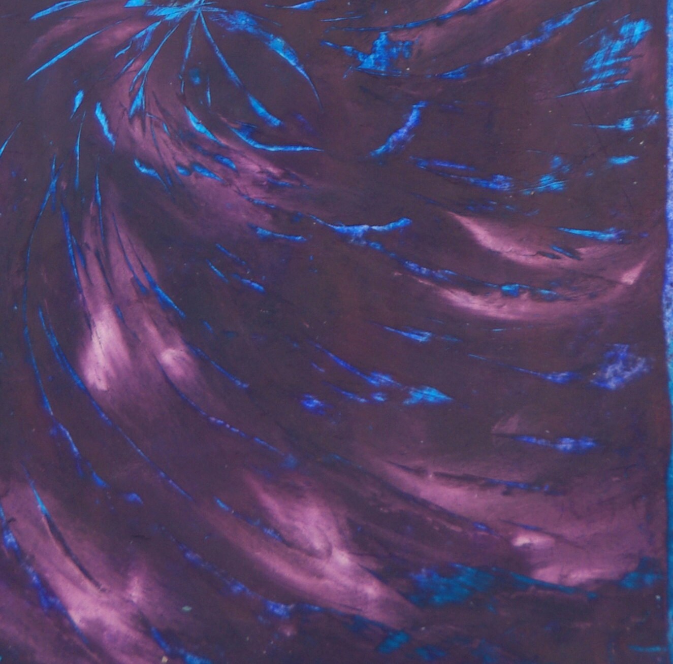 Small Purple Artwork Original Painting by French Artist - Etsy