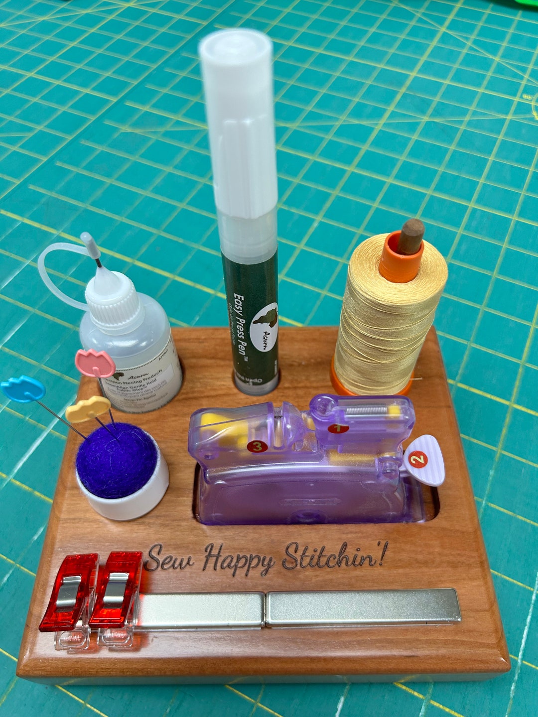 Deluxe Needle Threader Caddy for Clover Needle Threader accessory Base ...