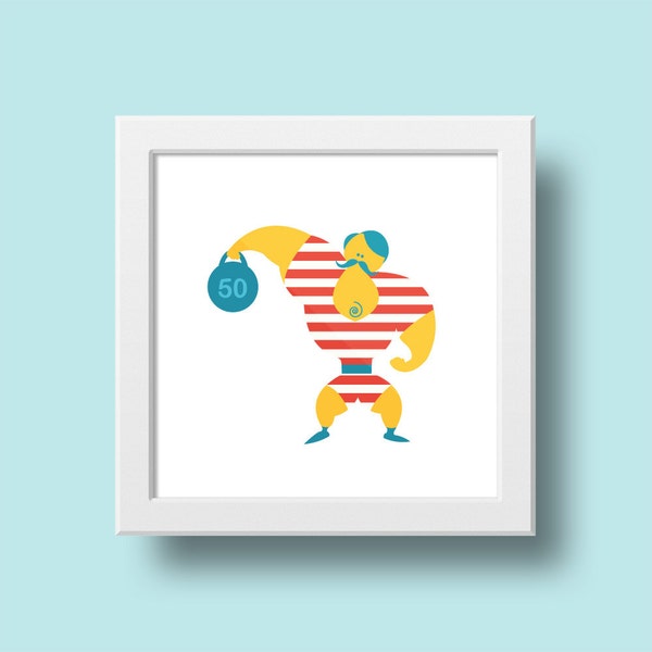 Circus Strongman - Etsy
