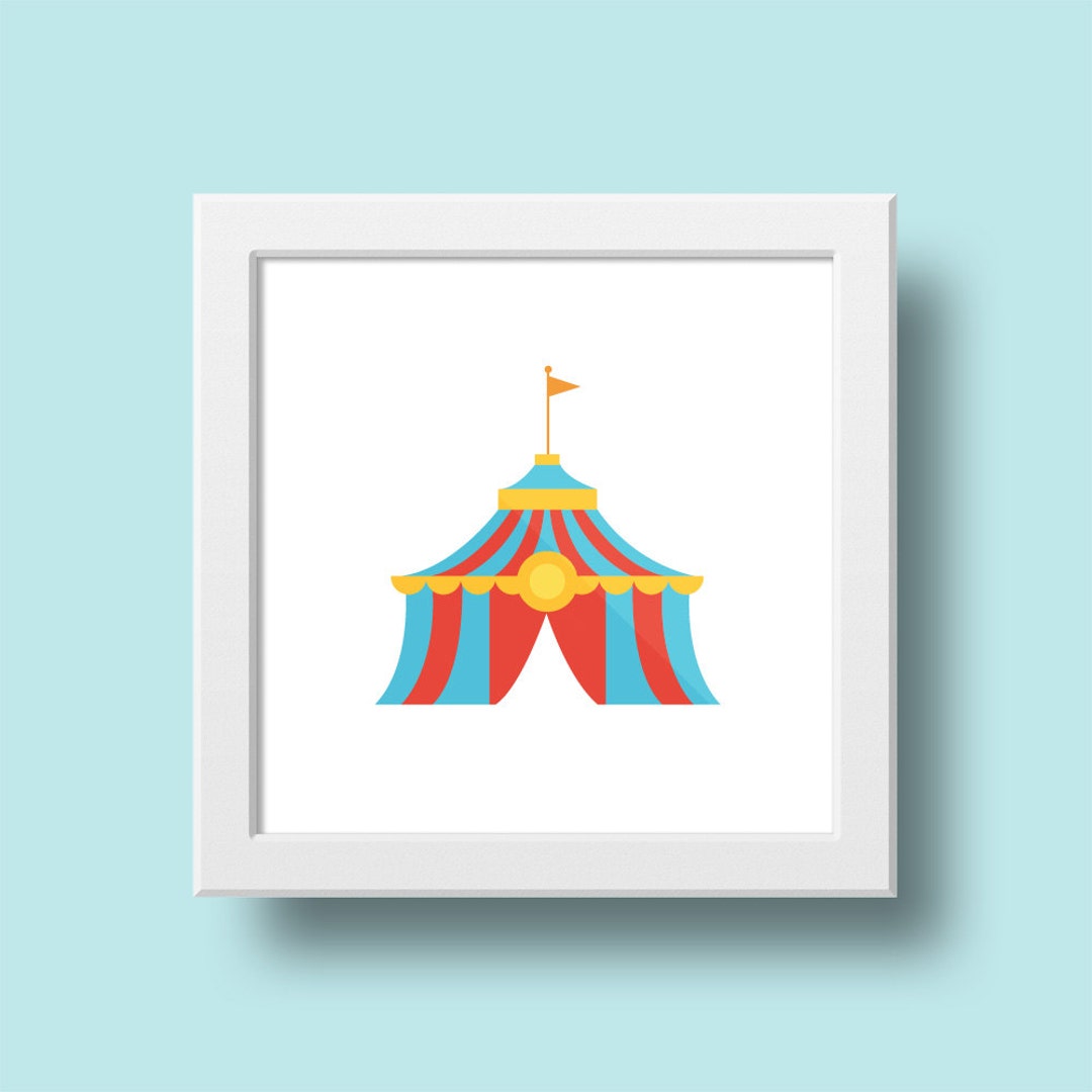 Circus: Tent Print, Printable Art, Printable Wall Art, Digital Design ...