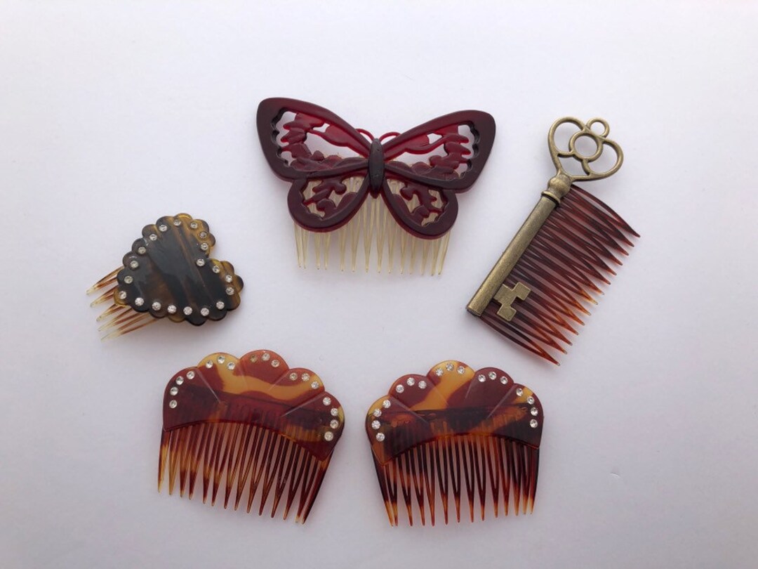 Lot of 5 Vintage Sidecombs - Etsy
