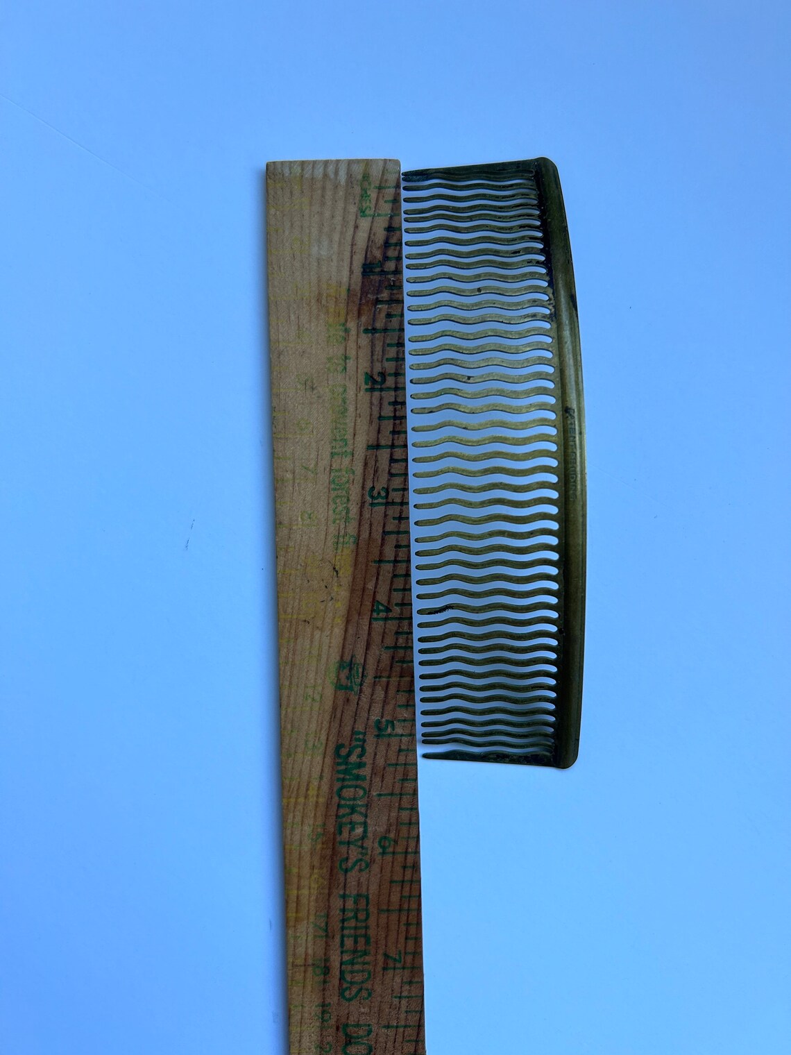 Stamped “patent Pending” Curved Antique Brass Hair Comb - Etsy