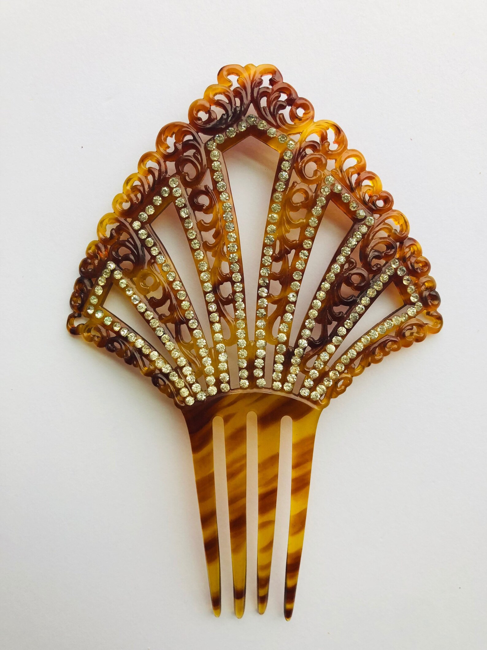 Victorian Era Celluloid Antique Hair Comb - Etsy