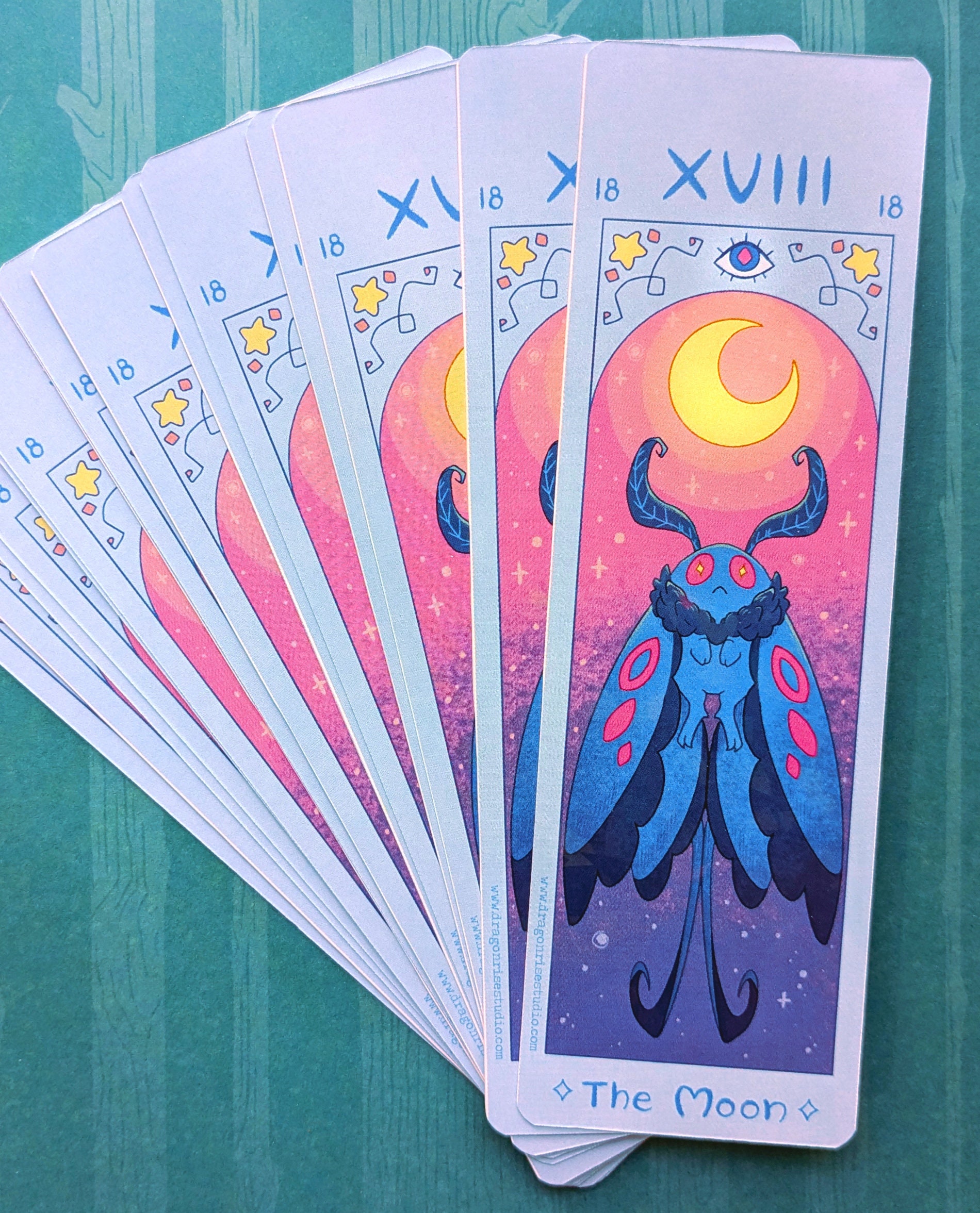 Cryptid Tarot Card Style Pastel Bookmarks - Etsy