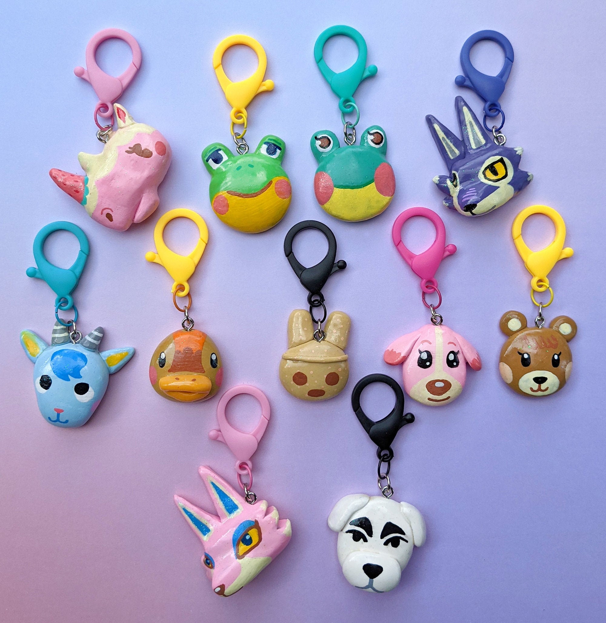 Animal Crossing Cute Villager Keychains | Etsy UK