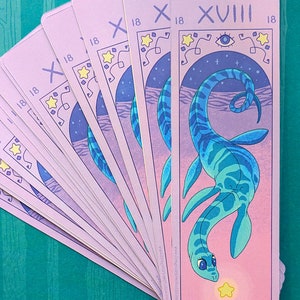 Cryptid Tarot Card Style Pastel Bookmarks - Etsy