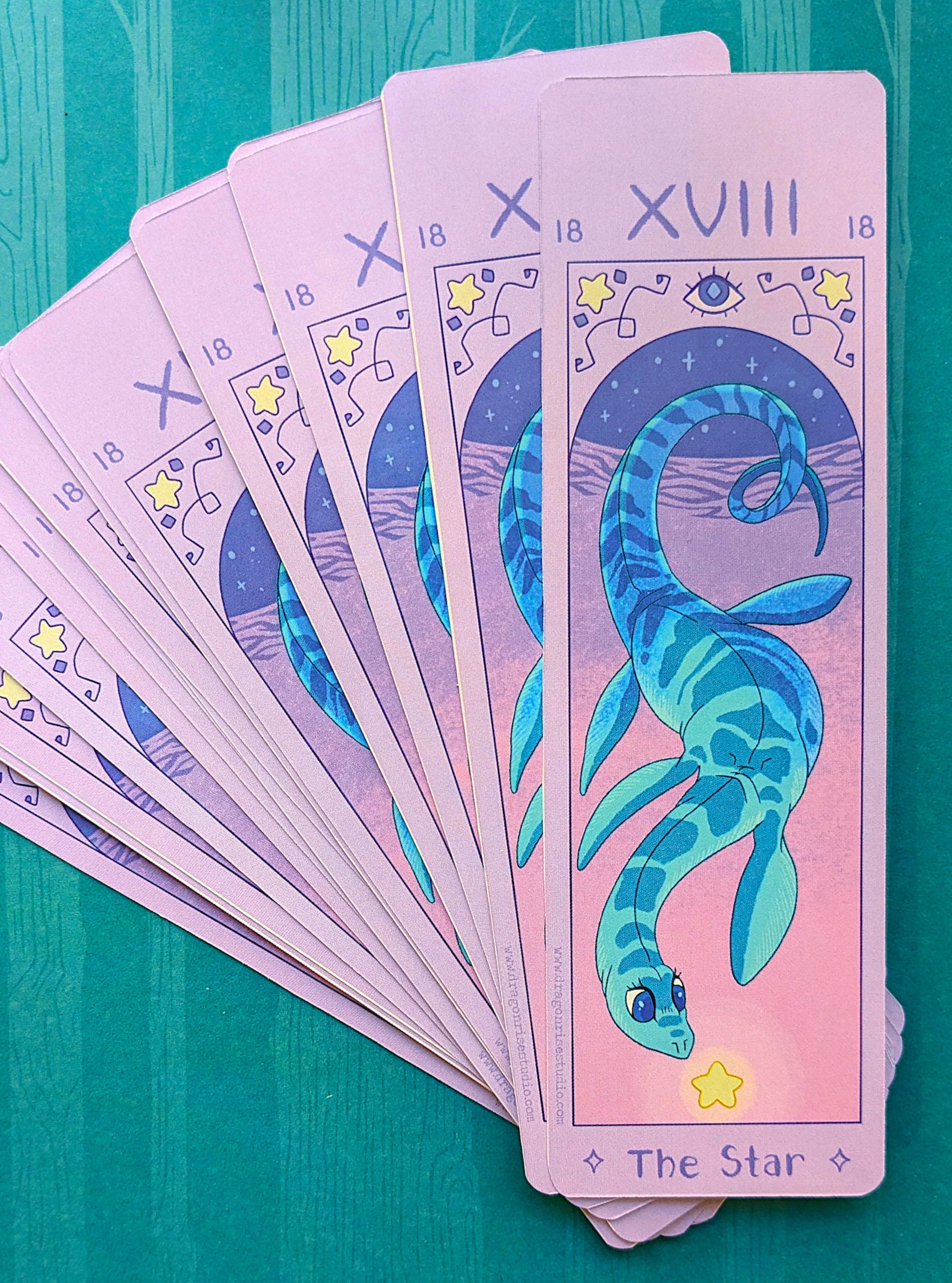 Cryptid Tarot Card Style Pastel Bookmarks - Etsy