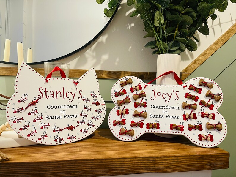 Personalised Dog Advent Calendar Cat Advent Calender - Etsy