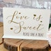 Love is Sweet Sign, Sweet Table Sign, Candy Cart, Sweet Bar - Etsy