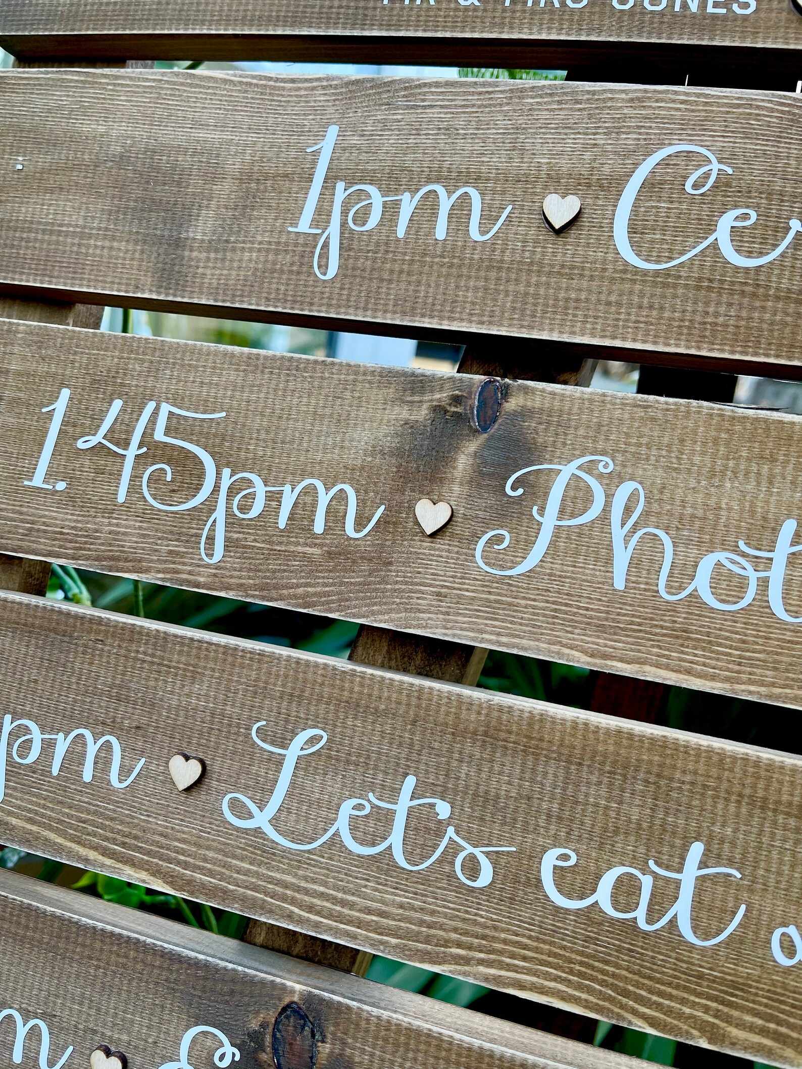 Rustic Order of the Day Sign Rustic Order of Service Sign - Etsy