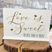 Love is Sweet Sign, Sweet Table Sign, Candy Cart, Sweet Bar - Etsy