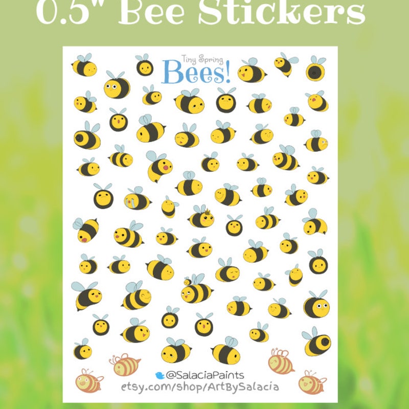 Bee Sticker - Etsy