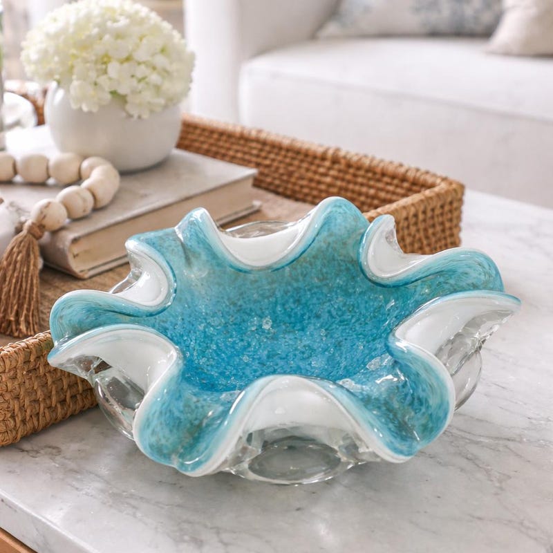 Handblown Ruffle Bowl - Etsy