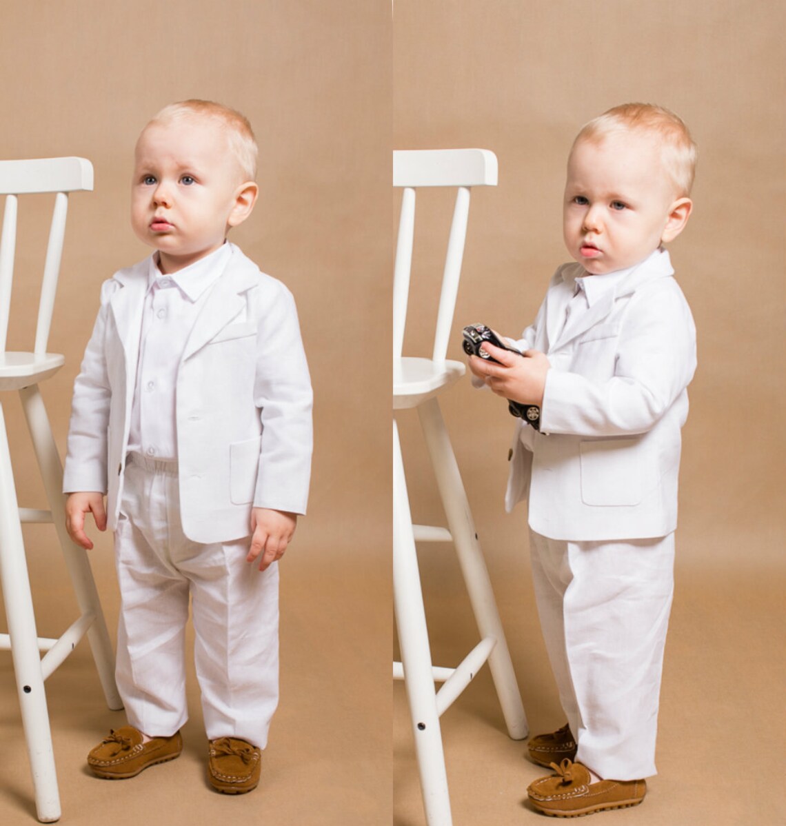 Baptism Outfit Blessing Suit Linen Pants Baby Boy Suit Baptism - Etsy