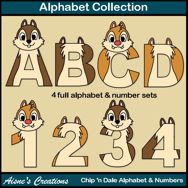 Numbers Clip Art - Etsy