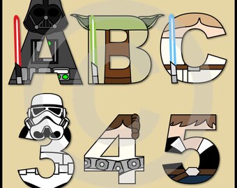 Frozen Alphabet Letters & Numbers Clip Art Graphics | Etsy