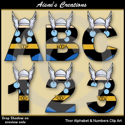 The Avengers Alphabet Letters and Numbers Clip Art Pack - Etsy