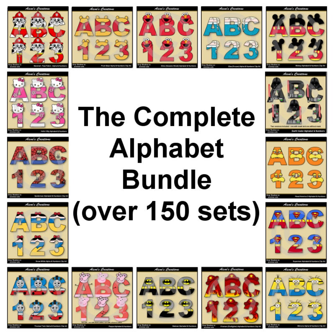 The Complete Alphabet Bundle - Etsy