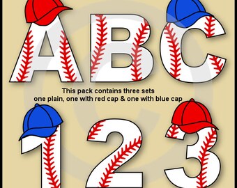 Baseball Letters - Etsy