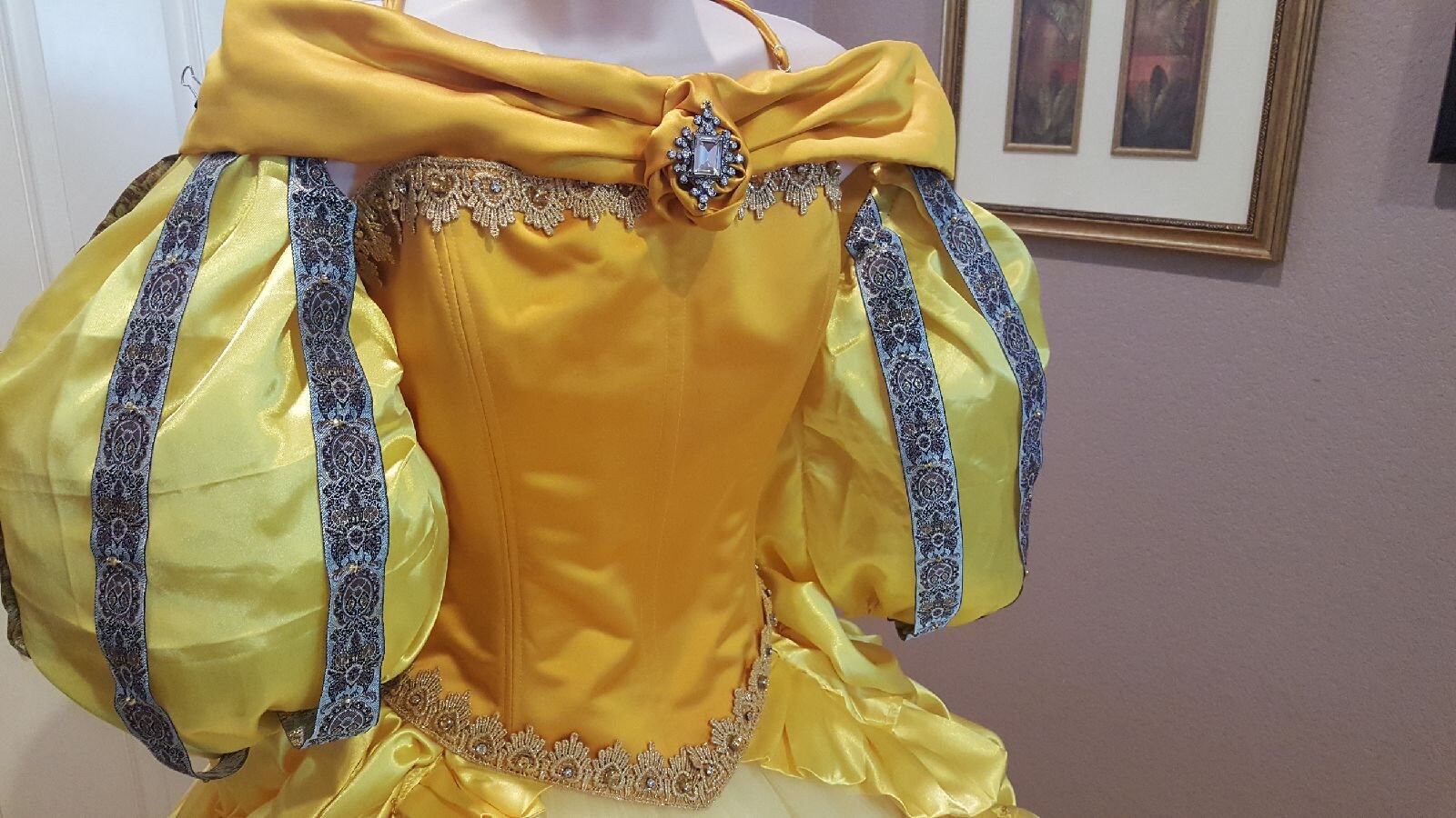 Belle, Beauty and the Beast Costume, Custom Belle Costume Sz L - Etsy