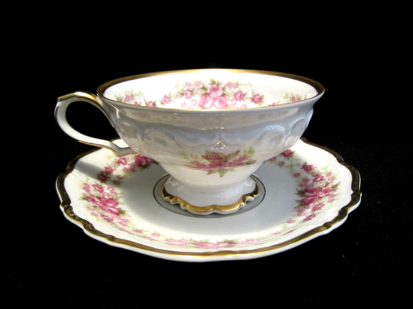 Grace 69 Pieces Dresden Rose Grace China Pink Dinnerware - Etsy