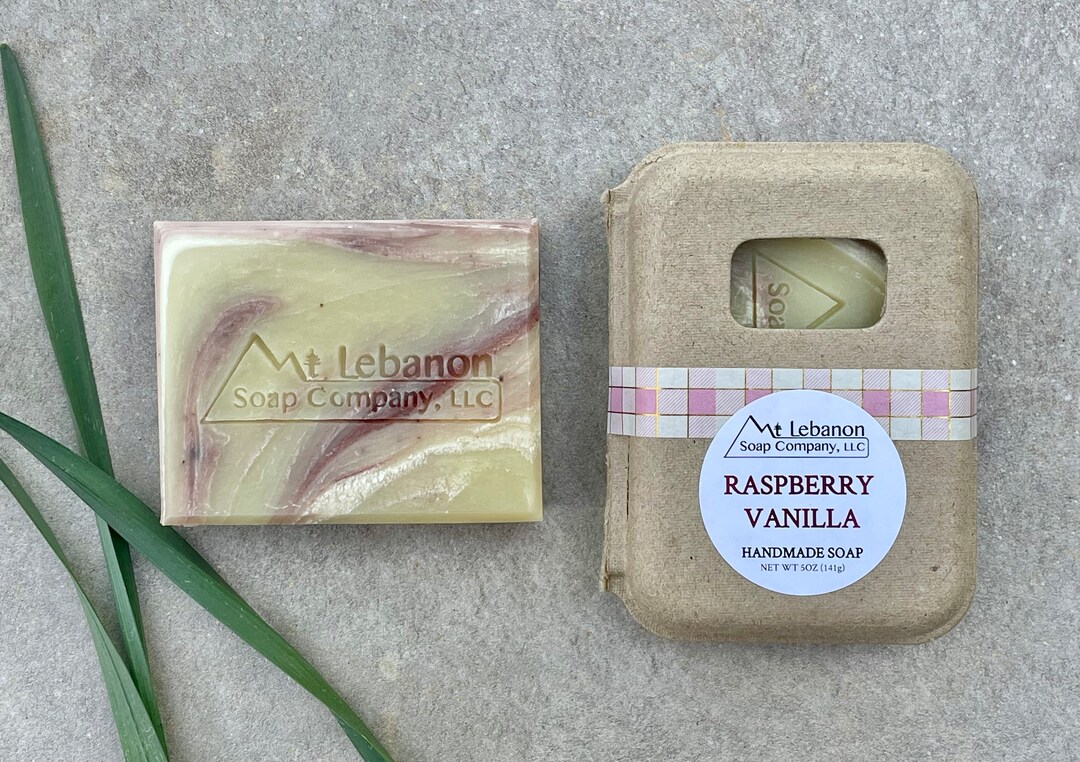 Raspberry Vanilla Homemade Bar Soap - Etsy