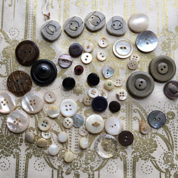 Victorian Bone Buttons - Etsy