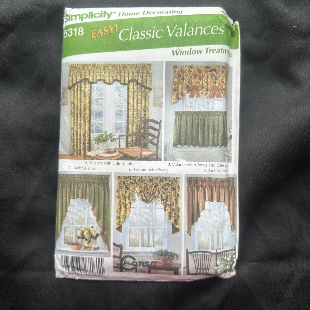Easy Classic Valances Pattern // Simplicity 5318 > Unused > Window ...
