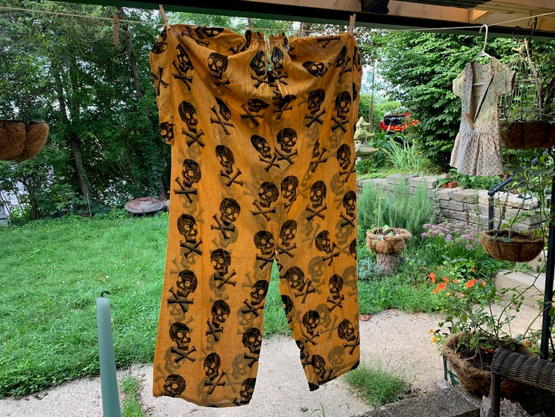 Antique Vintage 1920s Skull & Crossbones Halloween Costume - Etsy