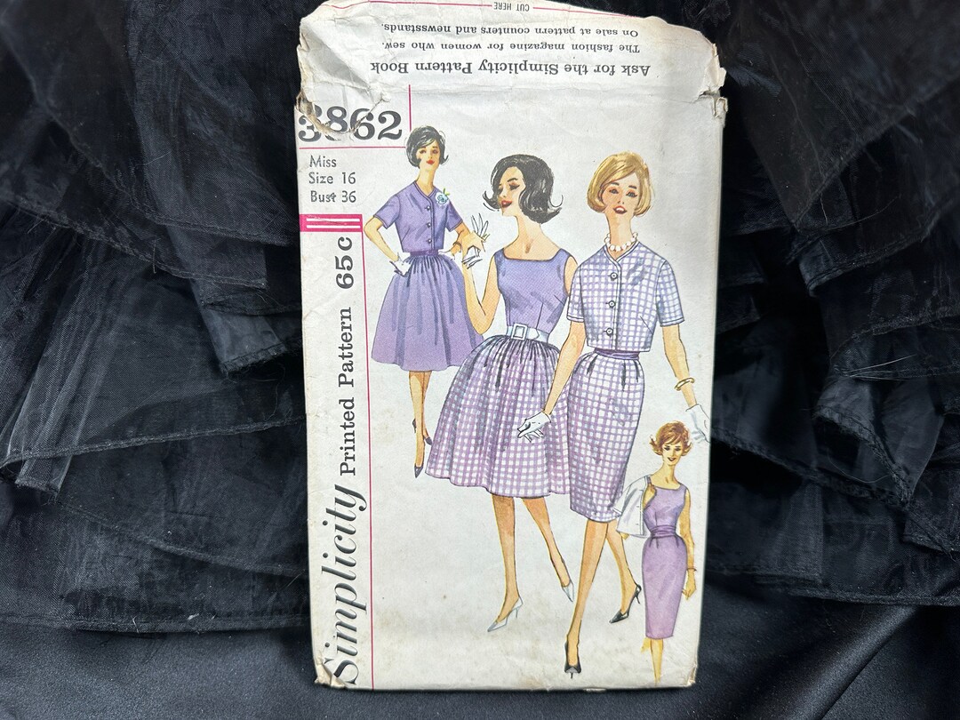 Vintage Early 1960s Misses' Blouse, Two Skirts, Jacket and Cummerbund ...