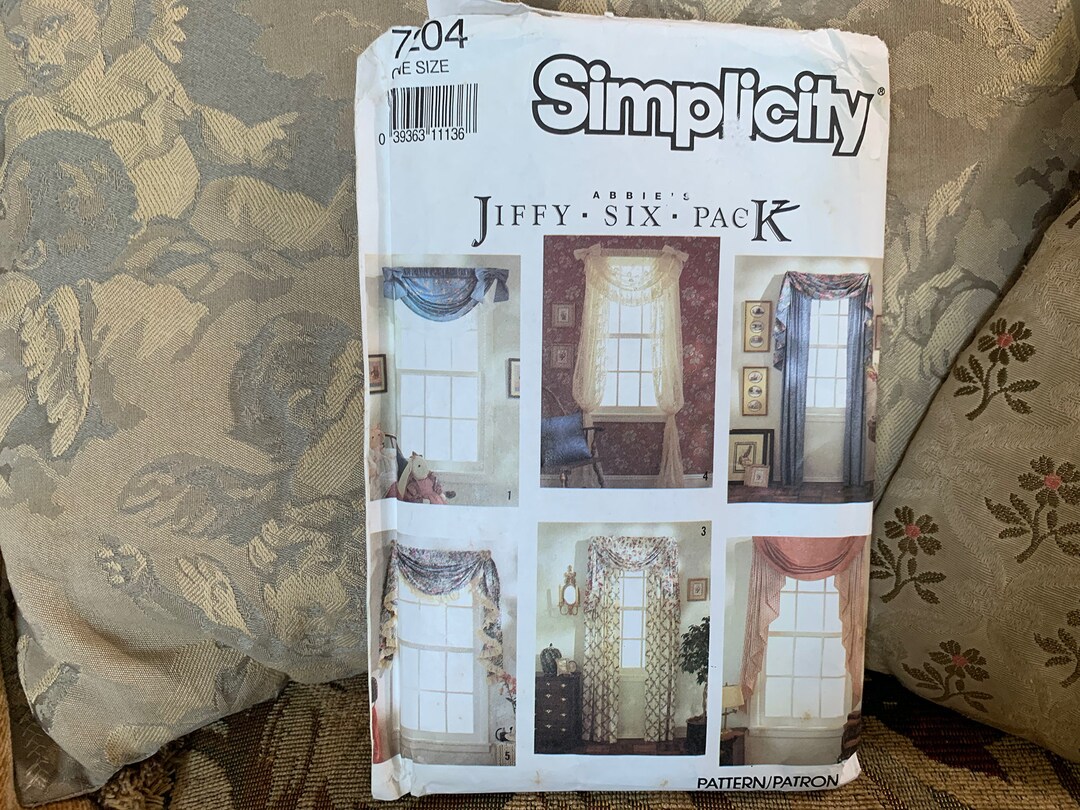 Window Treatments- Abbie's Jiffy Six Pack Pattern // Simplicity 7204 ...