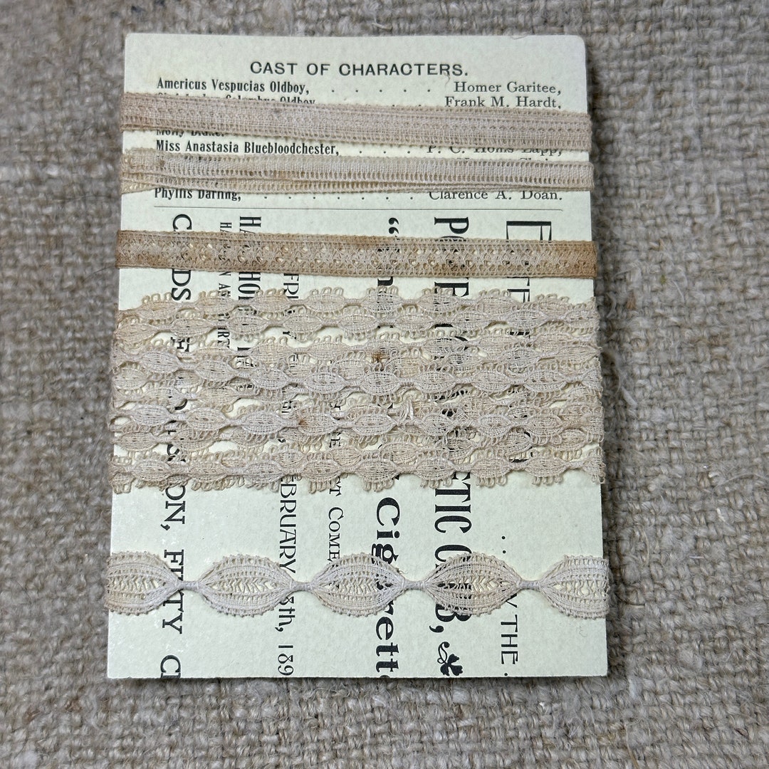 Antique Lace: A Small Collection of Tiny Handmade Laces- 5 Different ...