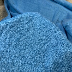 Vintage Cornflower Blue Terry Cloth Fabric // 18" Long X 66" Around ...