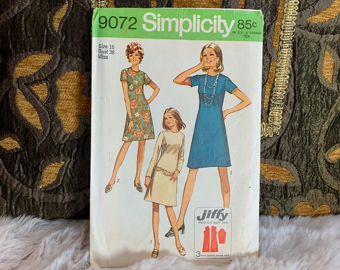 Vintage 1970s Misses' Pull-on Pants Pattern // Simplicity ESP 8185 ...