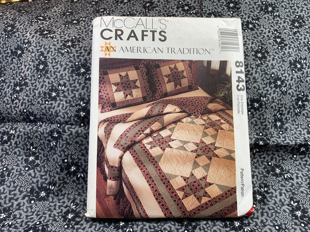 1990s American Tradition Crafts Pattern // Mccall's 8143 > Quilt, Wall ...