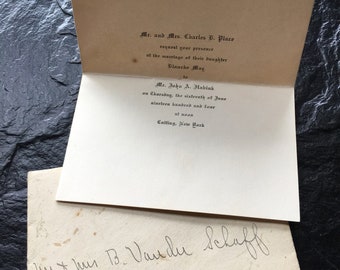 Edwardian Wedding Invitation - Etsy